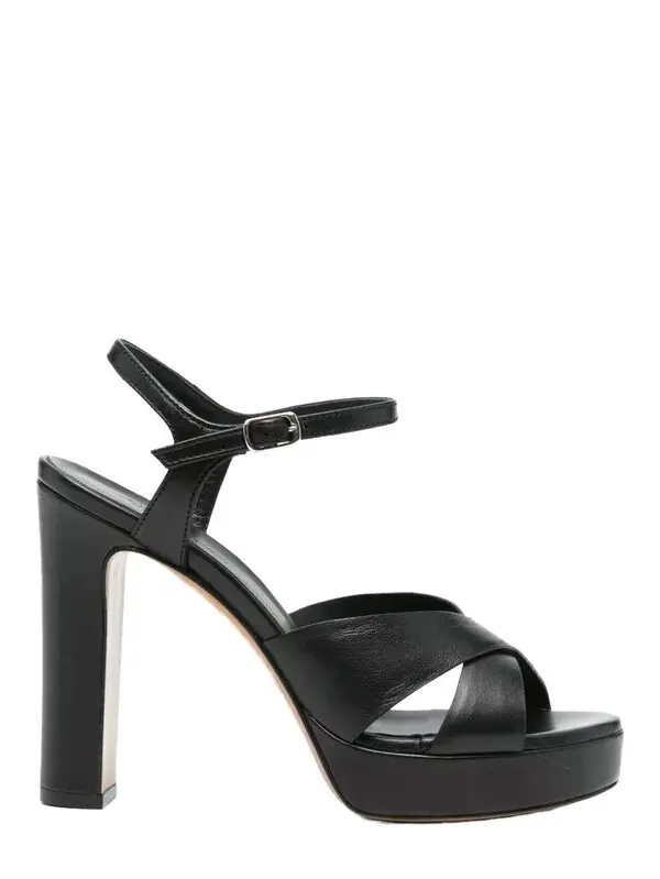 GUGLIELMO ROTTA Criss-cross-strap Platform Sandals - Black