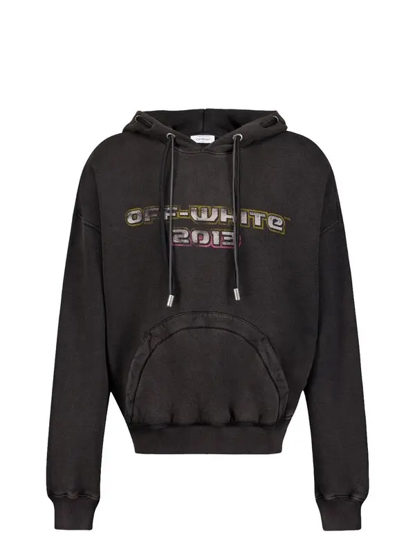 Off-White Digit Bacchus Cotton Hoodie - White