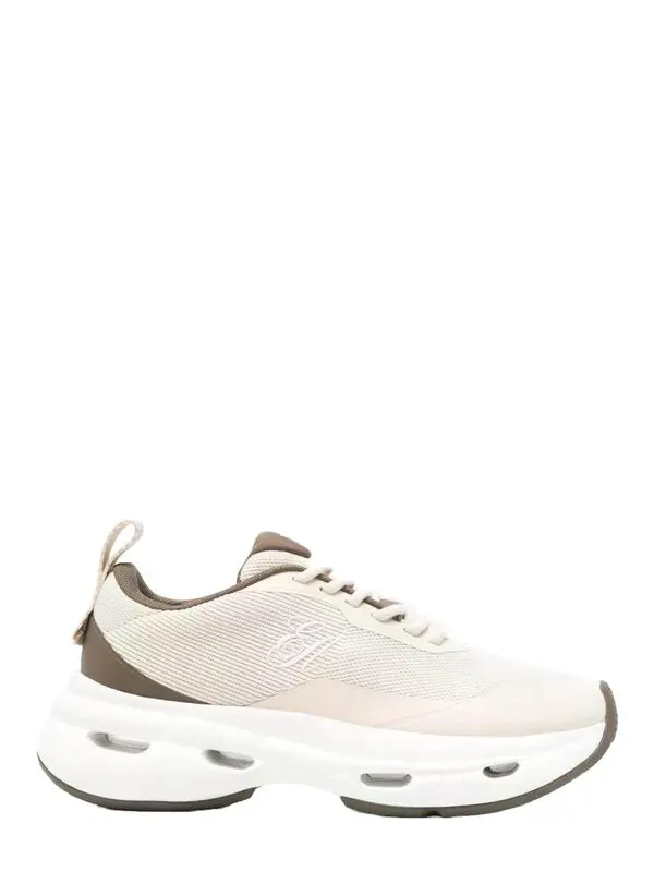 Emporio Armani Technical Knit Sneakers - Neutrals