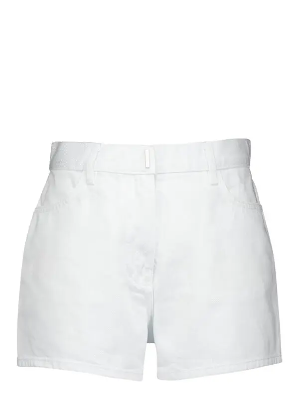 Givenchy Slim Fit Denim Shorts - White