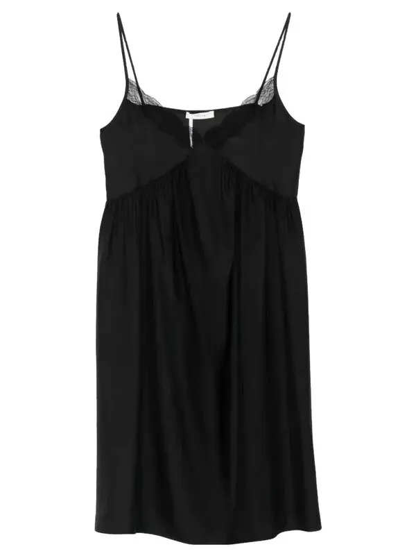THE ROW Barett Lace Trim Dress - Black