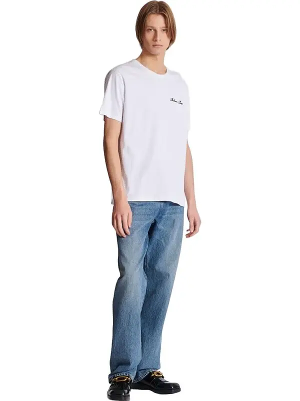 Balmain Embroidered Signature T-shirt - White