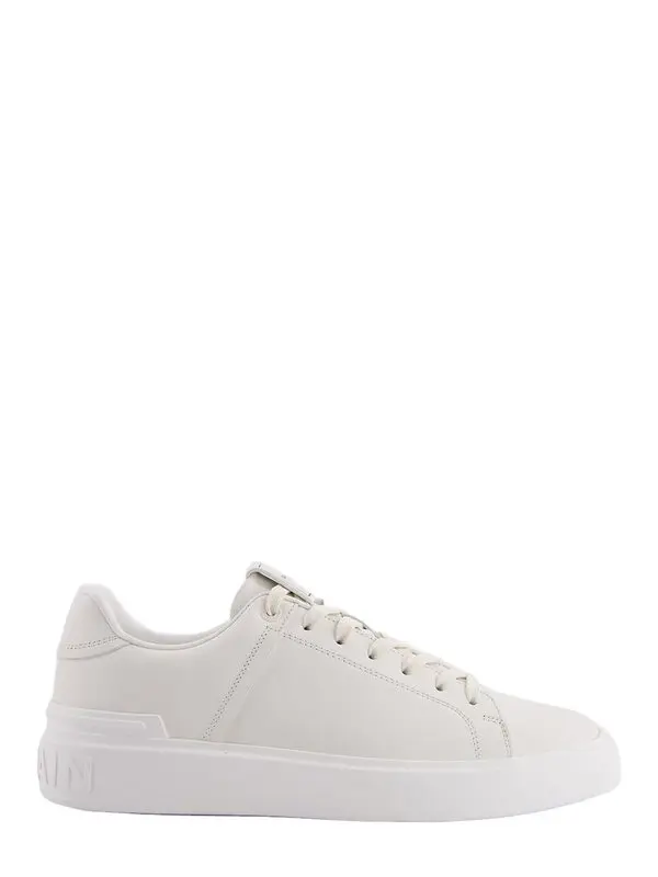 Balmain B Court Leather Sneakers - White