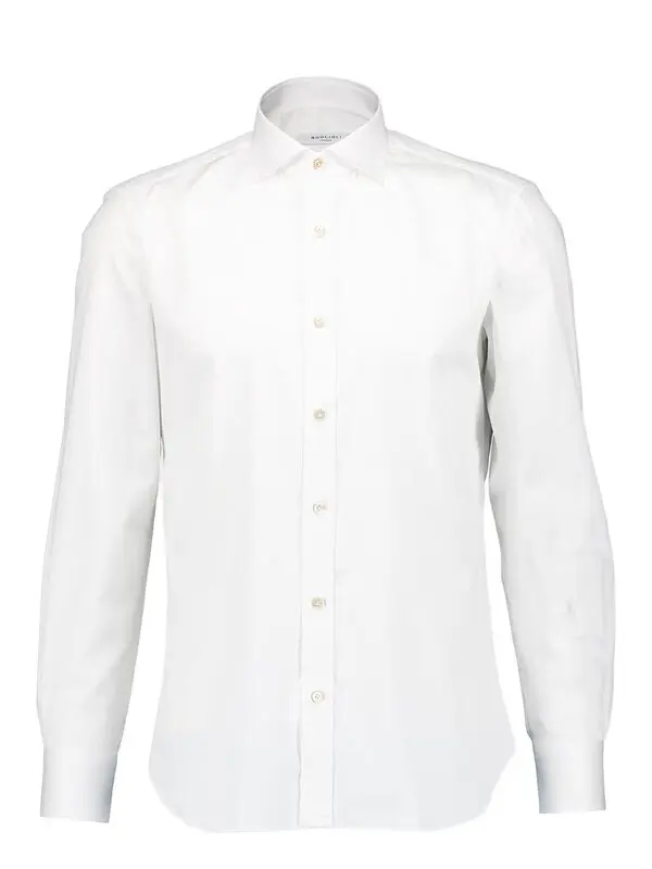 Boglioli Yarn Dyed Cotton Shirt - White