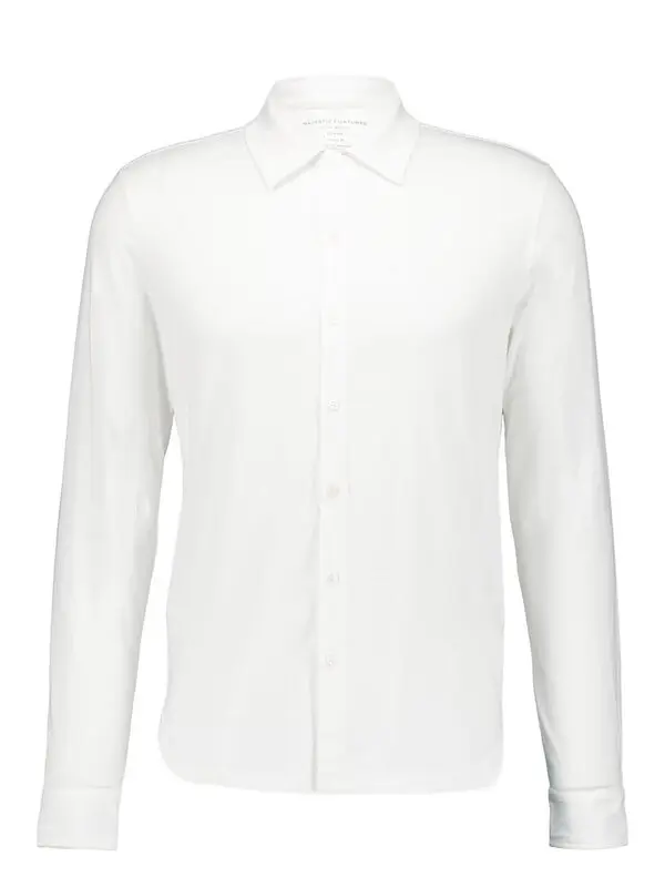 Majestic Filatures Organic Cotton Artisanal Dyeing Herman Shirt - White