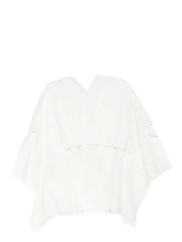 NICCOLO PAQUALETTI Panello V-neck Top - White