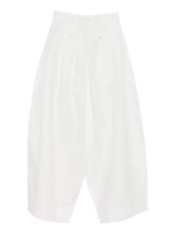 NICCOLO PASQUALETTI Phobos Draped Trousers - White
