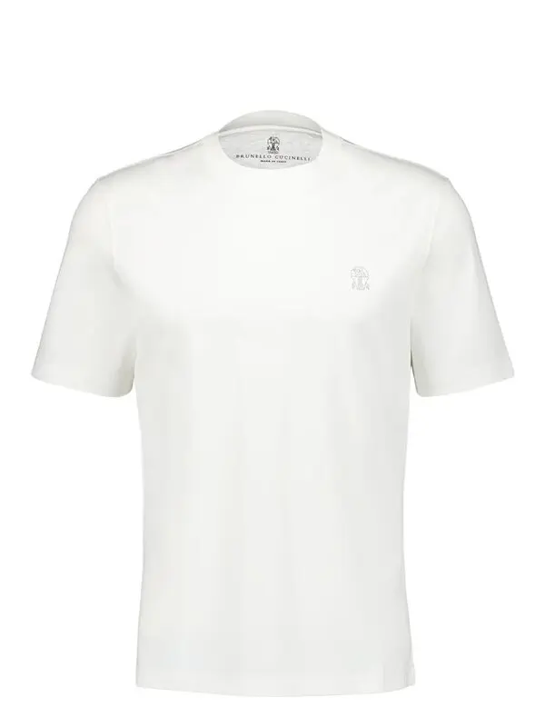 Brunello Cucinelli Cotton Jersey T-shirt - White
