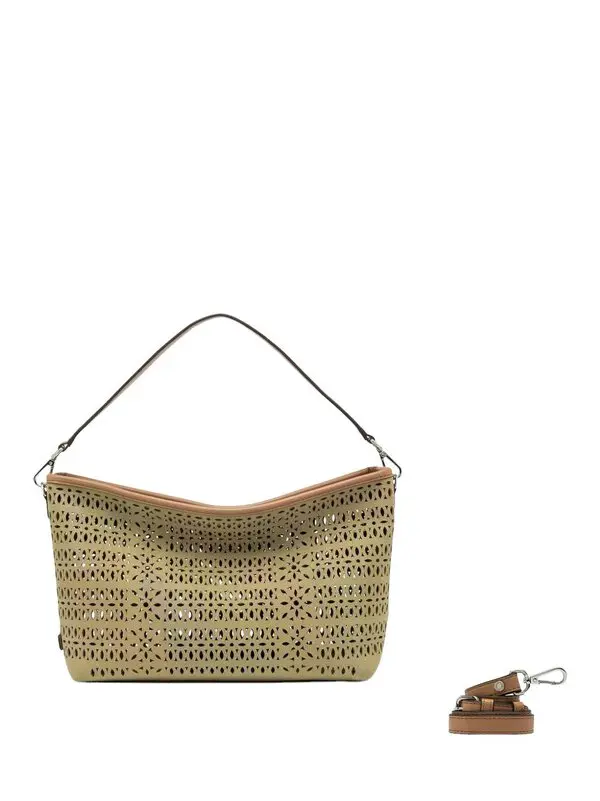 GIANNI CHIARINI Canvas Shoulder Bag - Neutrals