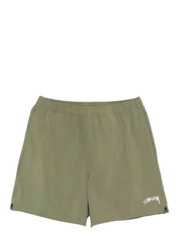 StÜssy Logo Shorts - Green