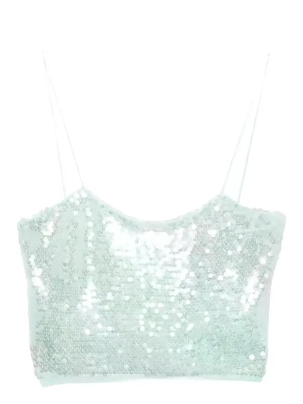 FORTE_FORTE Sequin-embellished Blouse - Green