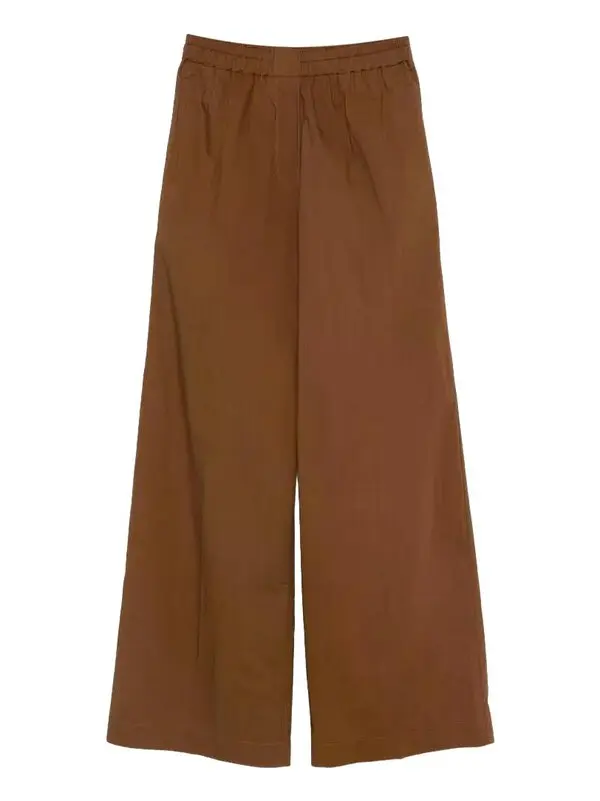 FORTE_FORTE Elasticated-waistband Trousers - Brown