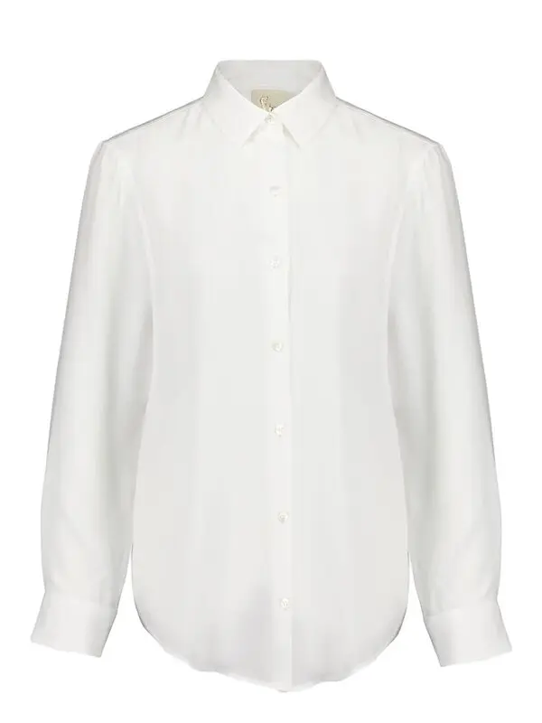 PAULA Alyssum Silk Shirt - White