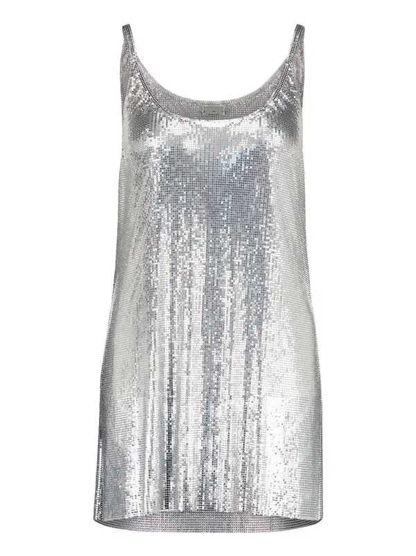 Rabanne Chainmail Tank Top - Silver