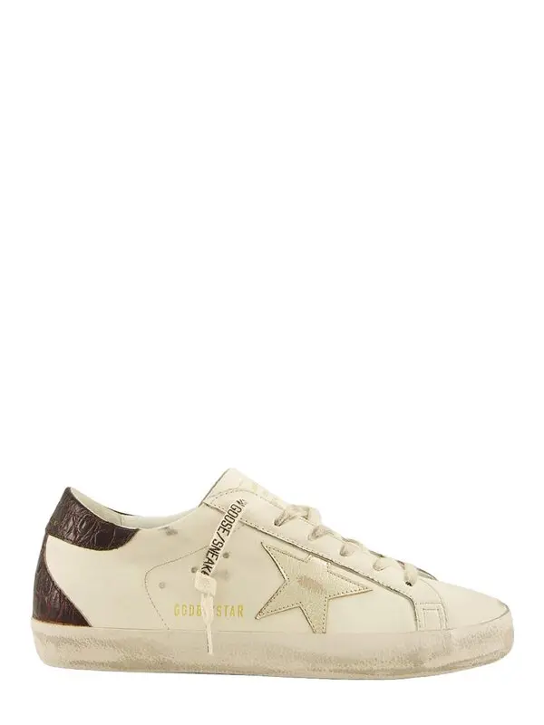 GOLDEN GOOSE Super-star Leather Sneakers - White