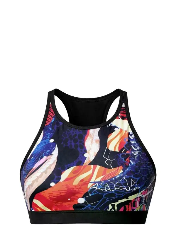 REEBOK Yoga Graffiti Sports Bra - Black