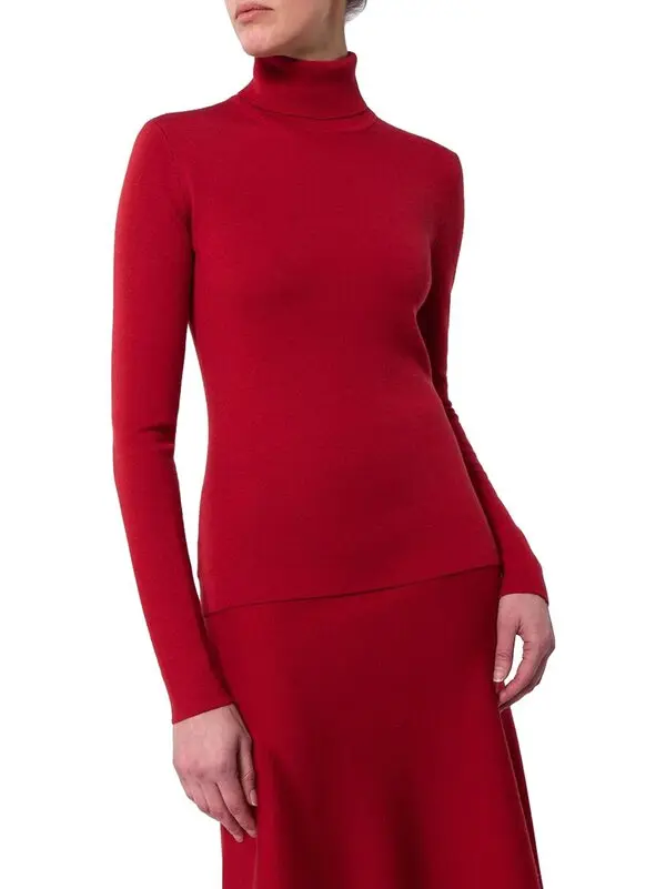 Gabriela Hearst Scarlet May Knit Turtleneck - Red