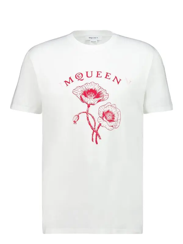 Alexander McQueen And Poppy T-shirt - Red