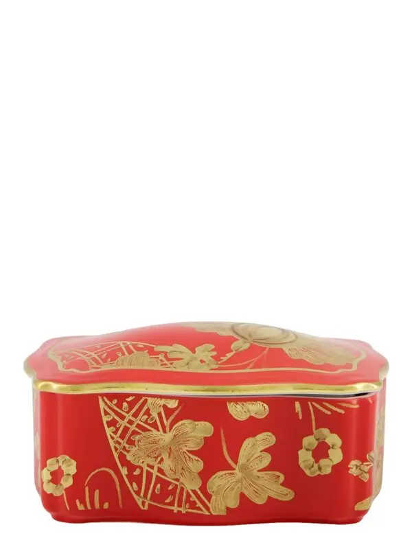 GINORI 1735 Rubrum Oriente Italiano Decorative Jewellery Box - Red