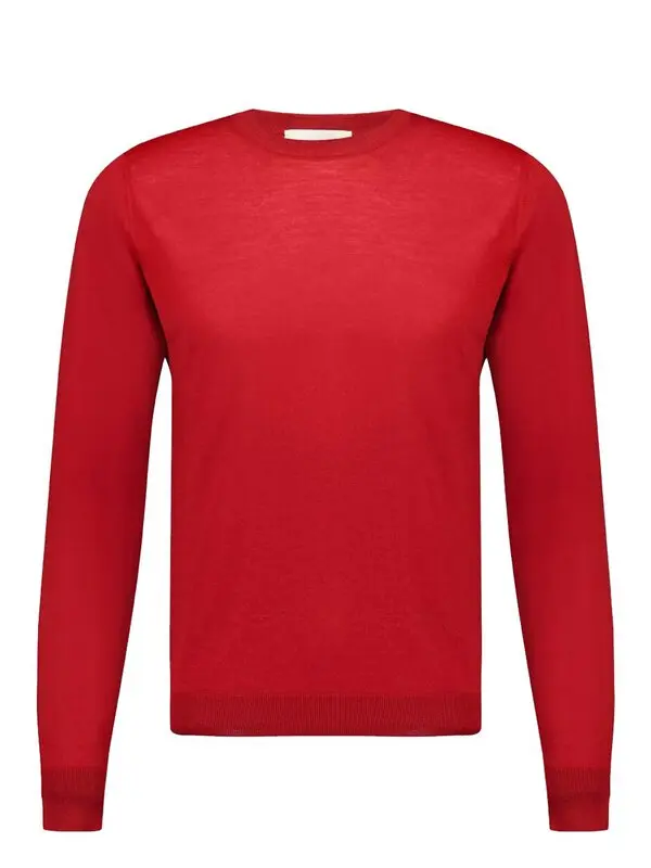 PIACENZA CASHMERE 1733 Crewneck Cashmere Sweater - Red
