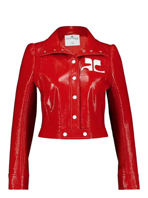 COURREGES Heritage Reedition Vinyl Jacket - Red