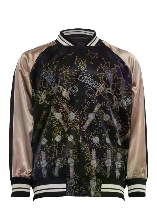 Valentino Garavani Printed Bomber Jacket - Black