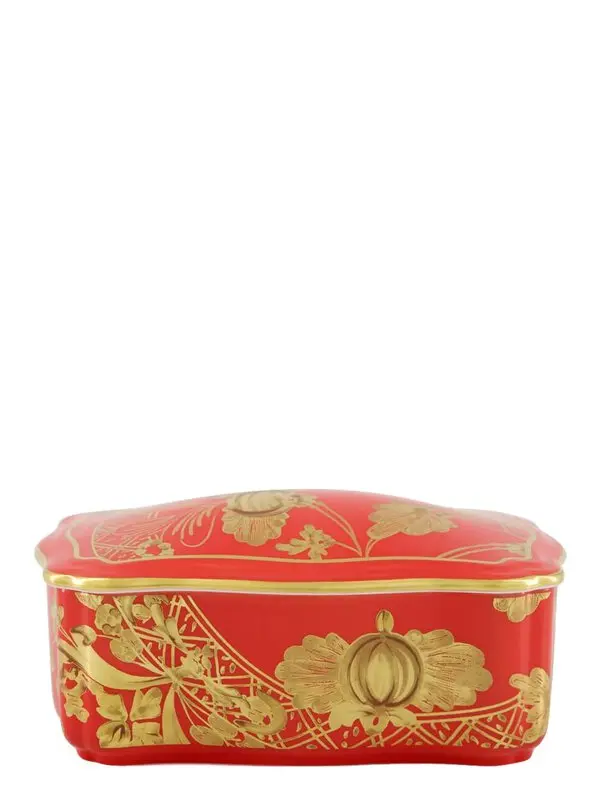 GINORI 1735 Rubrum Oriente Italiano Trinket Box - Red