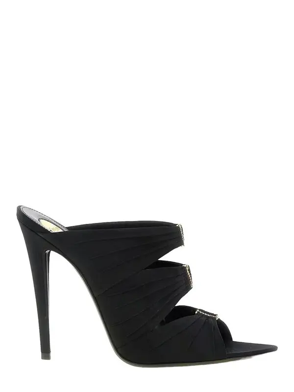 Saint Laurent Emilie Mules - Black