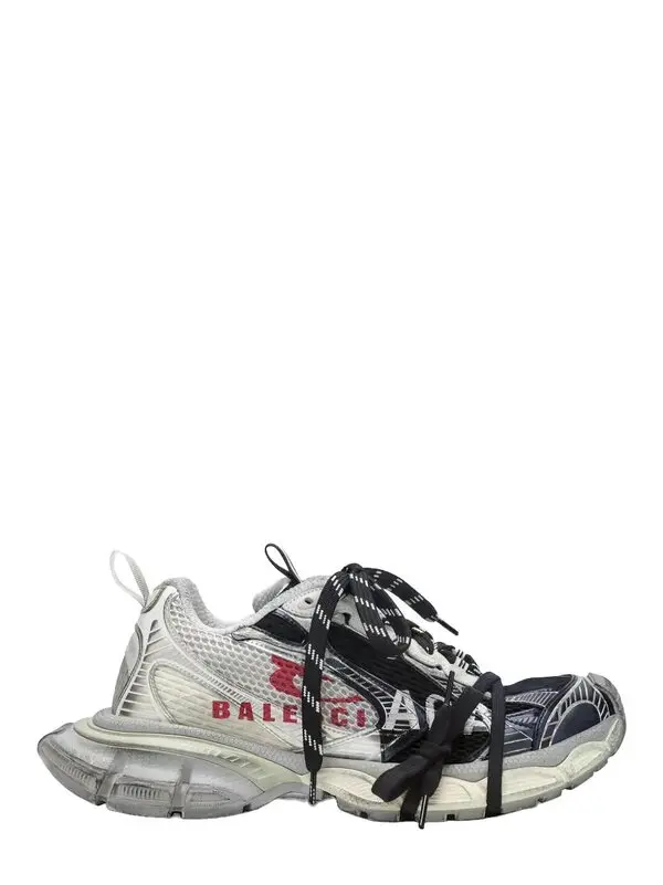 Balenciaga 3xl Split Logo Panelled Sneakers - White