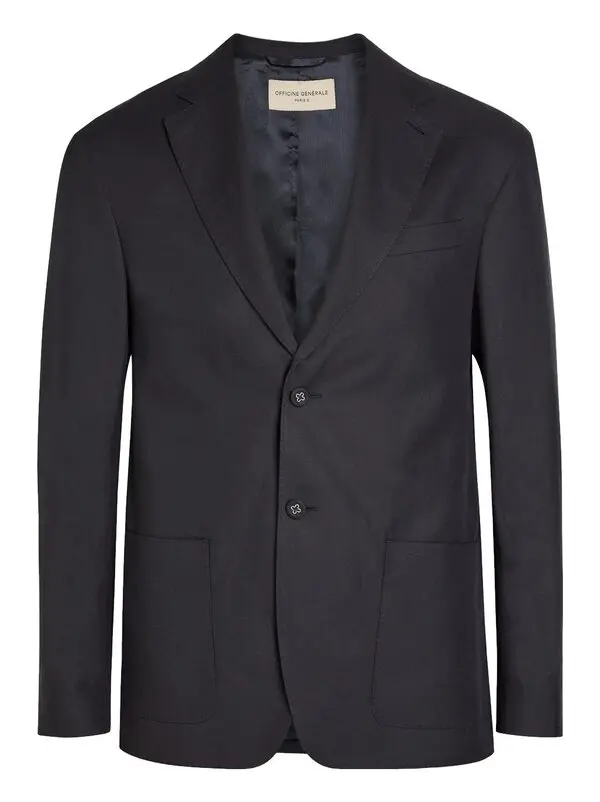 Officine Générale Michel Single-breasted Blazer - Navy