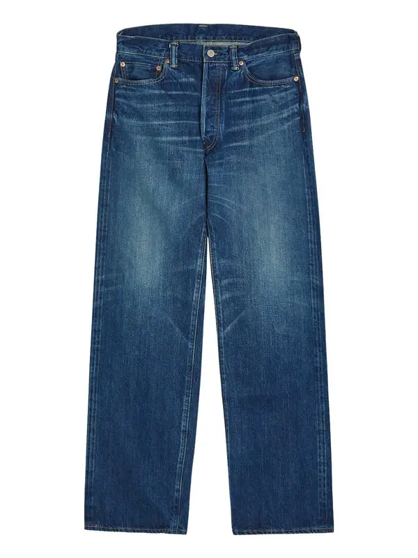 BLUE BLUE Relaxed Wide-leg Jeans - Blue