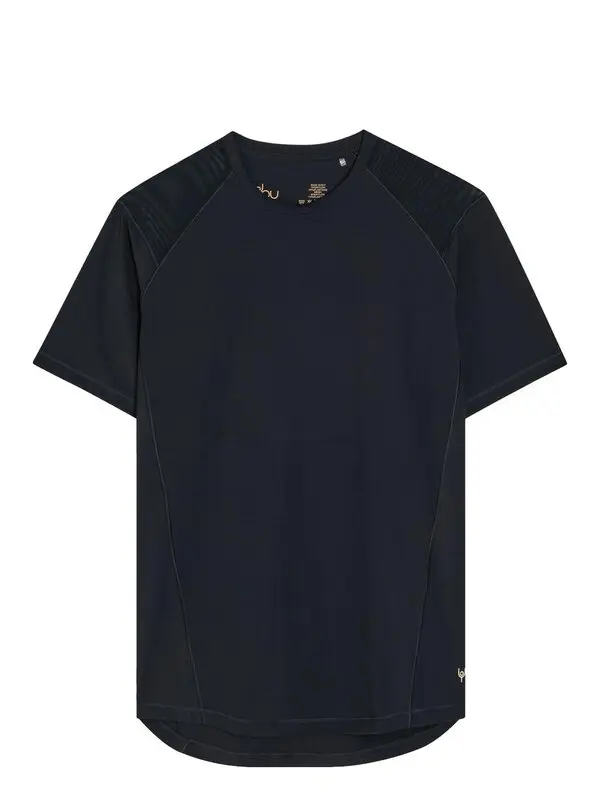 NOW YOU LIVE Stretch-jersey T-shirt - Black