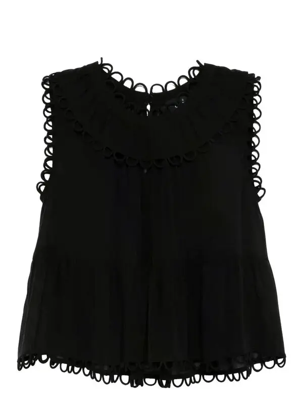Cynthia Rowley Annabelle Blouse - Black