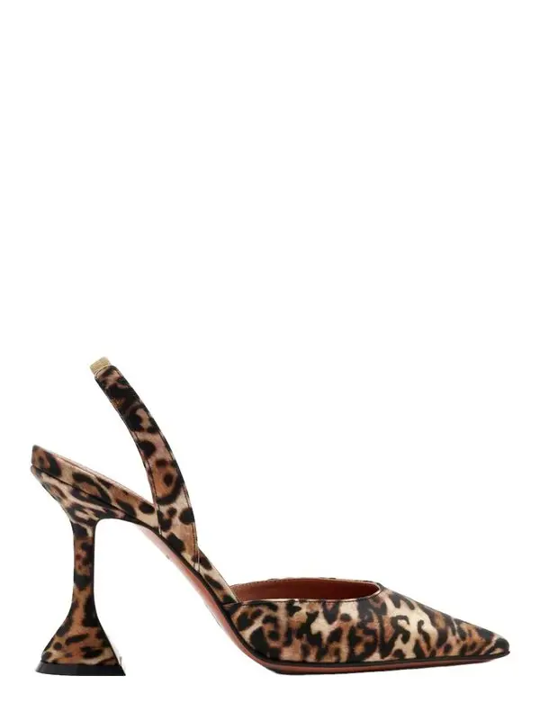 Amina Muaddi Holli Heeled Sandals - Neutrals