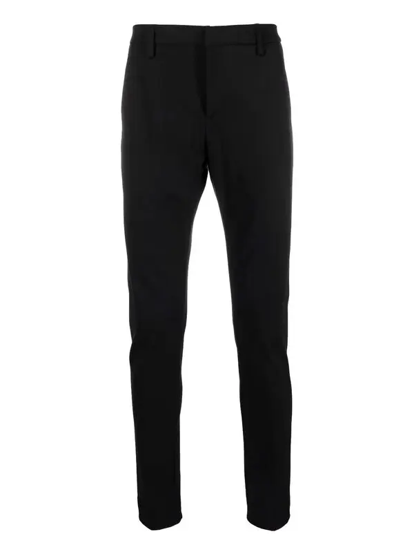 DONDUP Slim-cut Trousers - Black