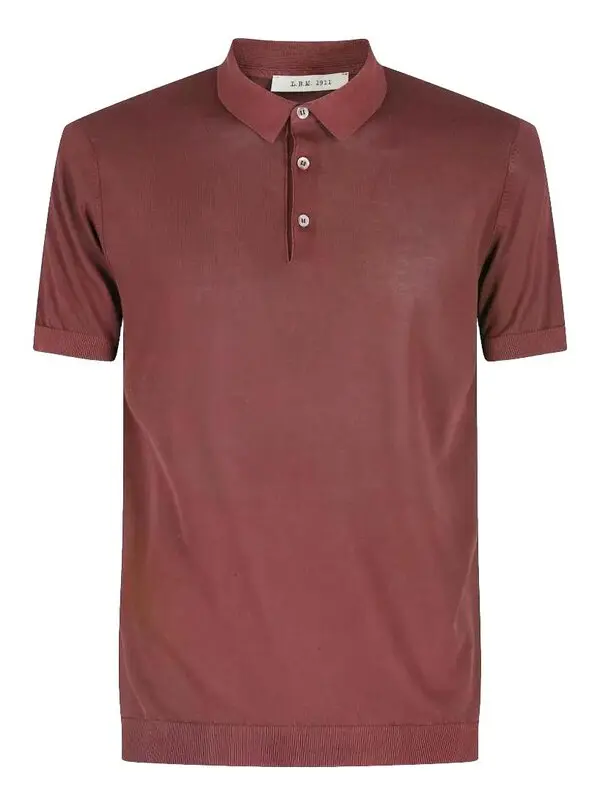 L.B.M. Short-sleeve Polo Shirt - Red
