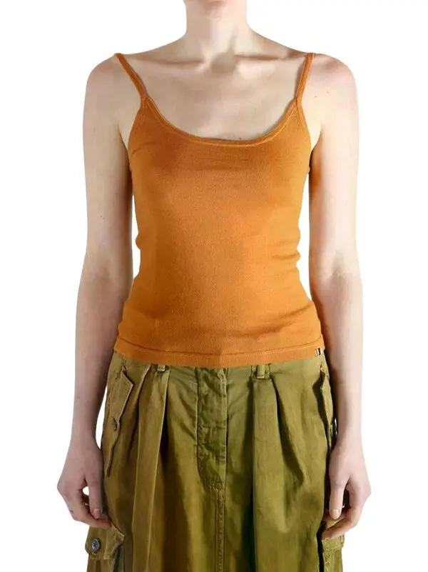 Extreme Cashmere Britney Spaghetti-strap Top - Orange
