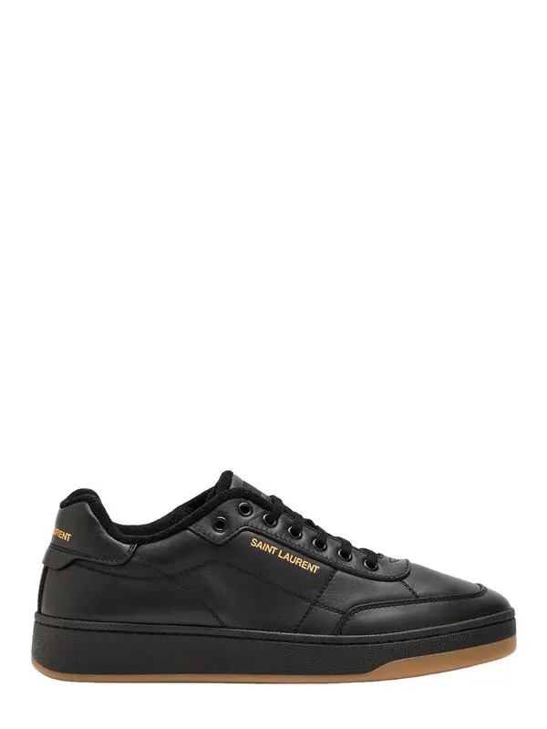 Saint Laurent Sl/61 Leather Sneakers - Black