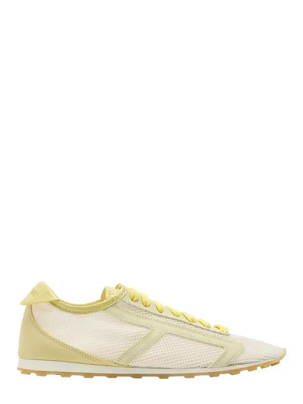 Jacquemus Les Tennis Panelled Mesh Sneakers - Yellow