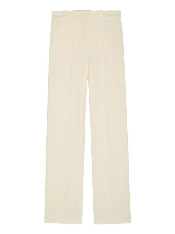JOSEPH Morrissey Straight-leg Trousers - Ivory