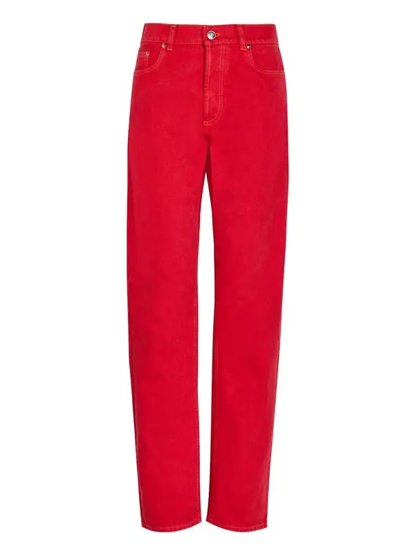 Versace Straight-leg Denim Jeans - Red