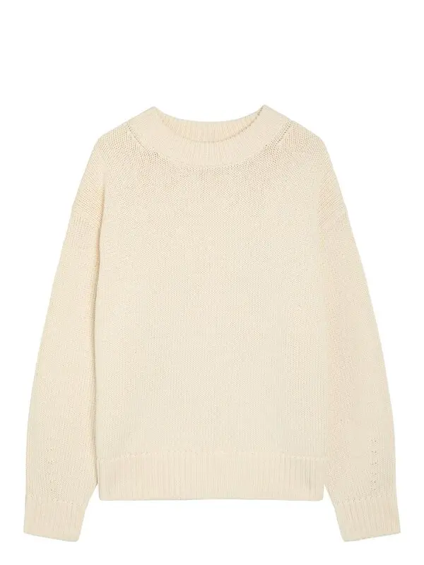 REFORMATION Cotton-knit Jumper - Beige