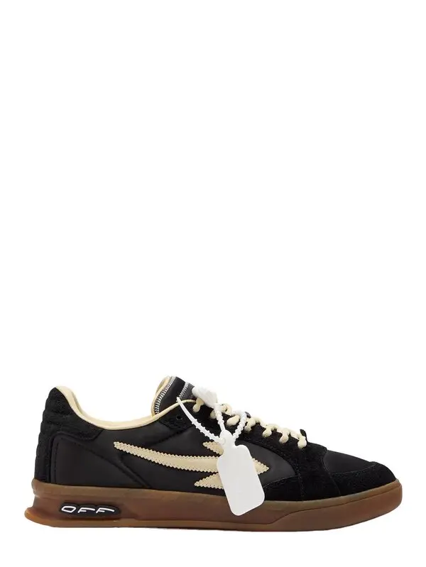 Off-White Panelled Woven Sneakers - Black