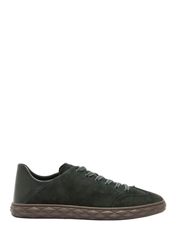 JIMMY CHOO Diamond Flex Suede Sneakers - Green