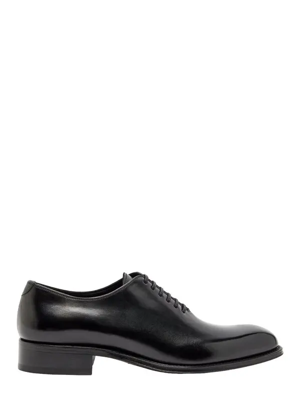 TOM FORD Claydon Leather Oxford Shoes - Black