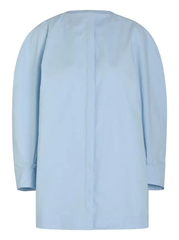 Jacquemus La Chemise Pittore Cotton-poplin Blouse - Light Blue