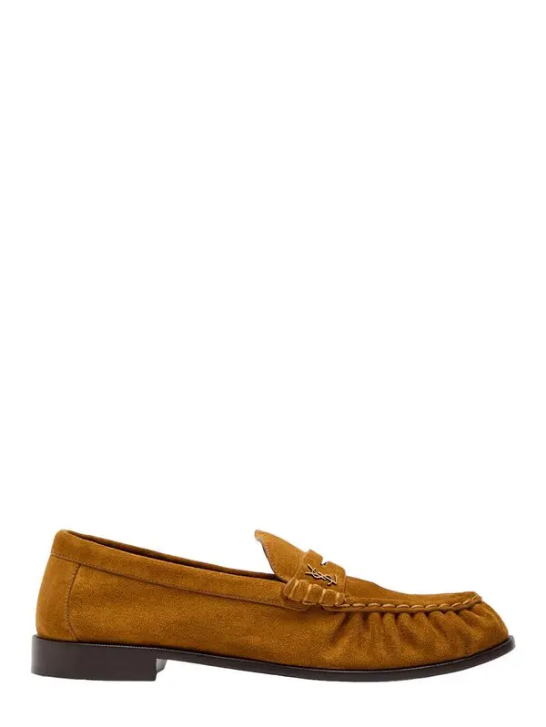 Saint Laurent Le Loafer 15 Suede Loafers - Tan