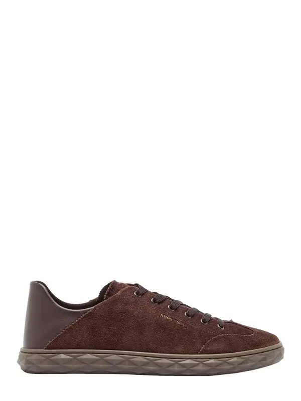 JIMMY CHOO Diamond Flex Suede Sneakers - Brown