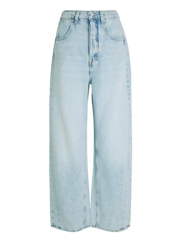 Free People High-rise Wide-leg Jeans - Denim