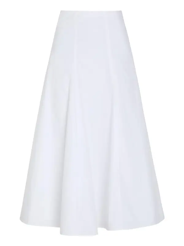 Jacquemus La Jupe Triangle Cotton-blend Skirt - White
